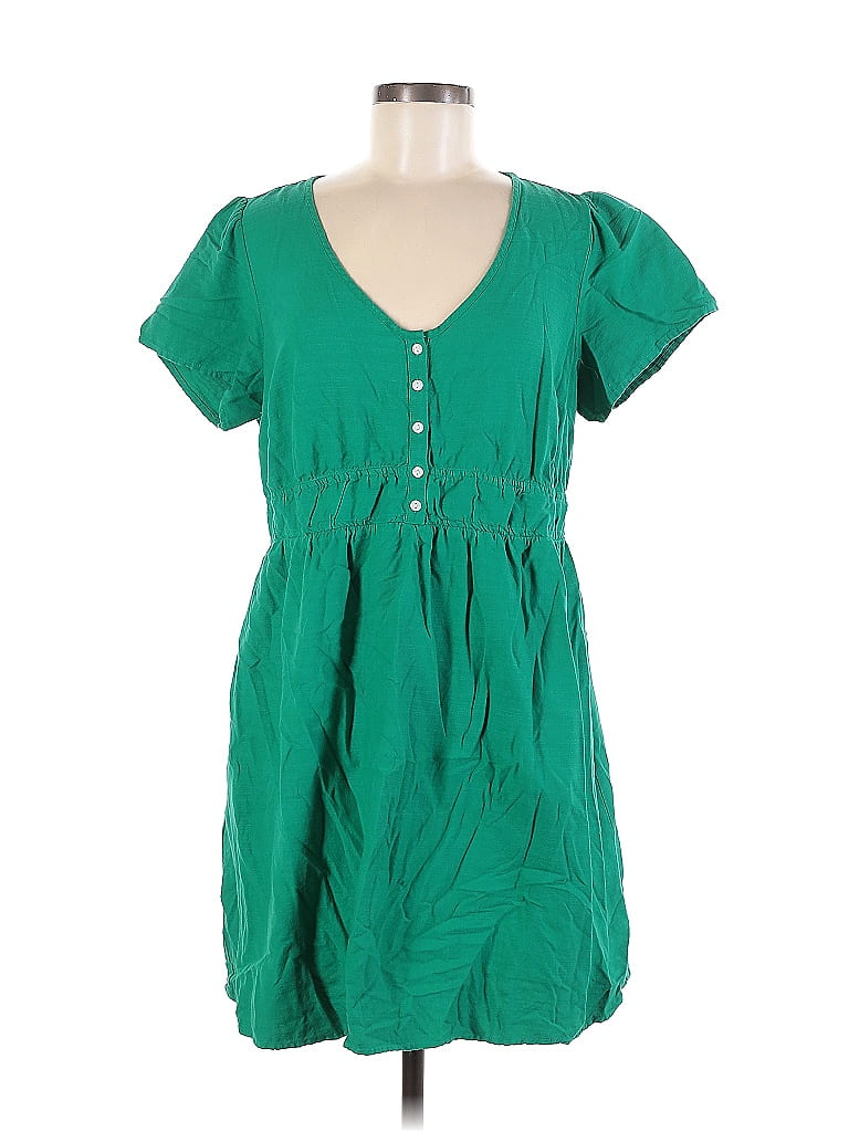 Isabel Solid Green Casual Dress Size M - 81% off | ThredUp