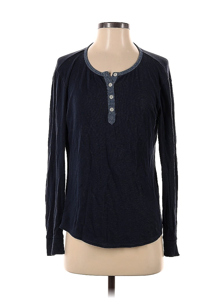 L.L.Bean Signature Blue Long Sleeve Henley Size S - 62% off | ThredUp