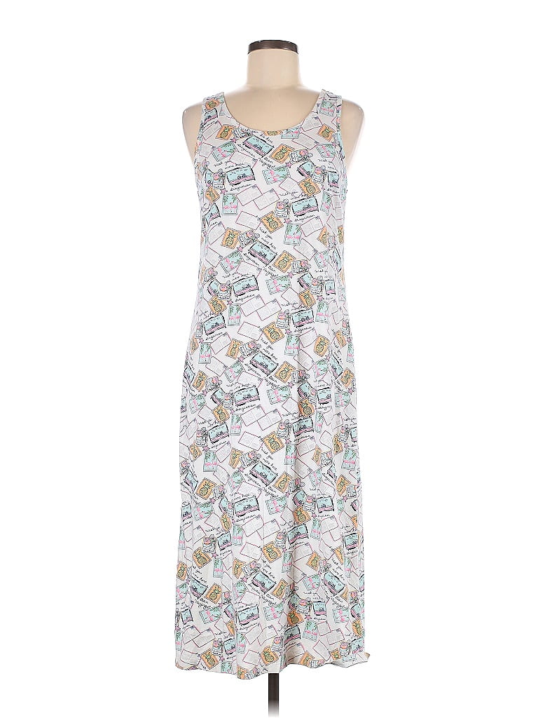 Coral Bay 100% Cotton Floral Motif Paisley Baroque Print White Casual ...