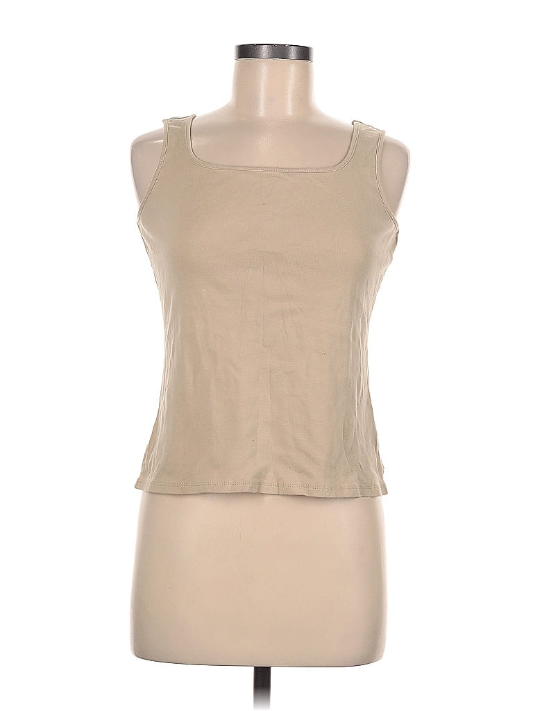 Ruby Rd. 100% Cotton Tan Tank Top Size M (Petite) - 65% off | ThredUp