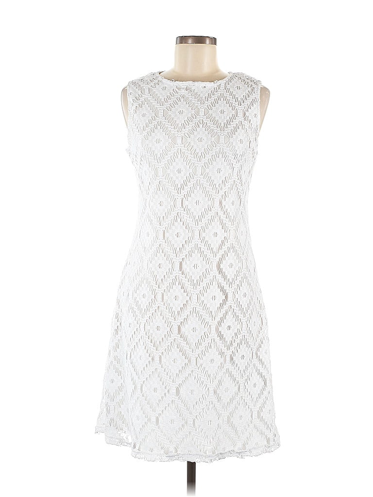 Sharagano 100% Polyester Argyle White Cocktail Dress Size 8 - 74% off ...