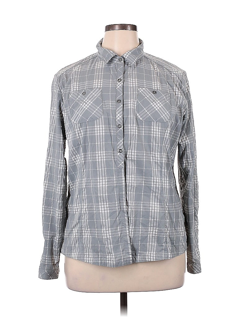 REI Plaid Gray Long Sleeve Button-Down Shirt Size XL - 62% off | ThredUp