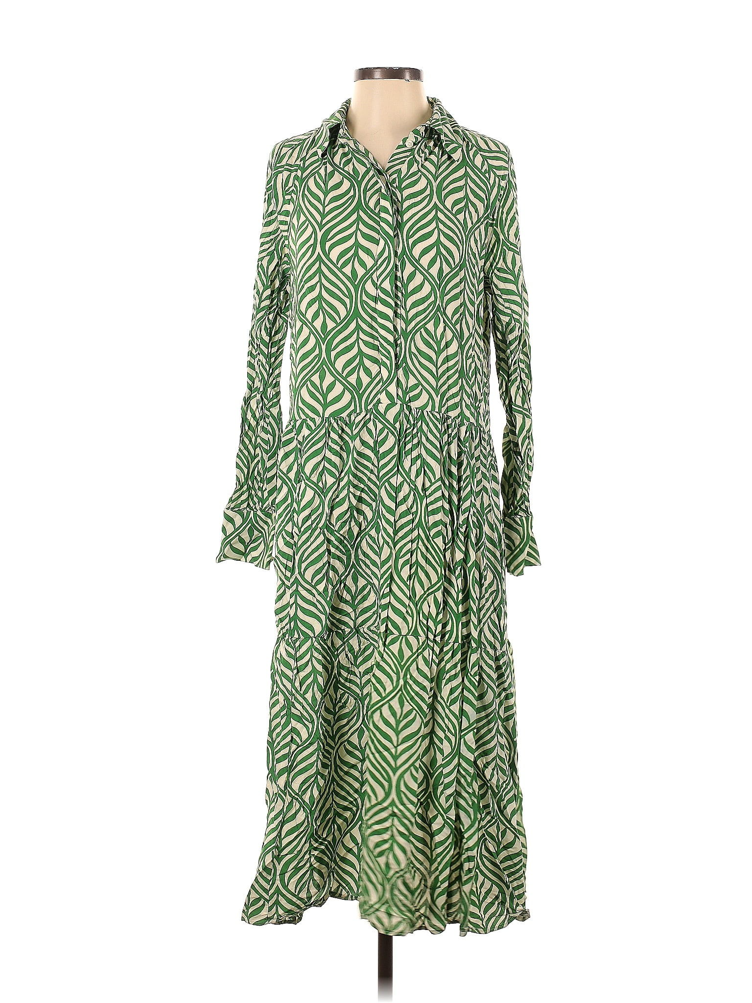 H&M Green Casual Dress Size S - 60% off | ThredUp