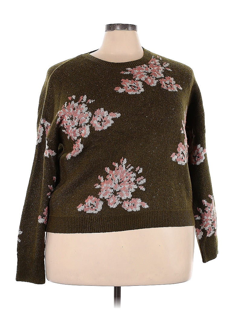 Knox Rose Paisley Floral Brown Pullover Sweater Size XXL - 32% off ...