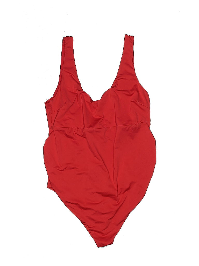 ASOS Solid Red One Piece Swimsuit Size 10 - 58% off | ThredUp