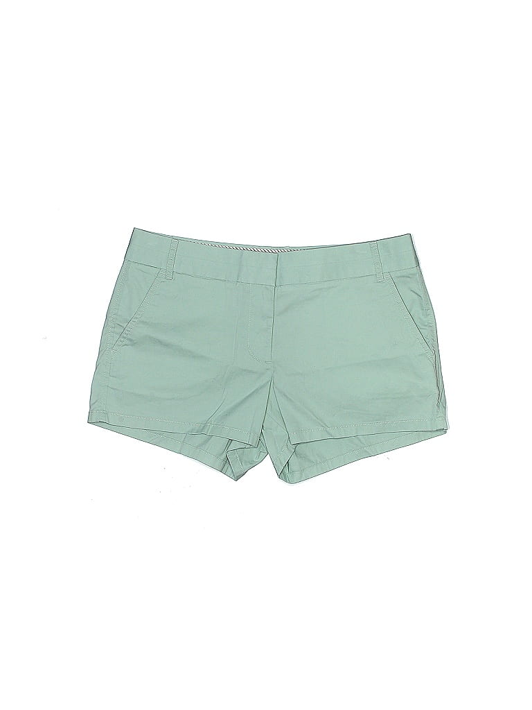 J.Crew Factory Store 100% Cotton Solid Green Shorts Size 8 - 48% off ...