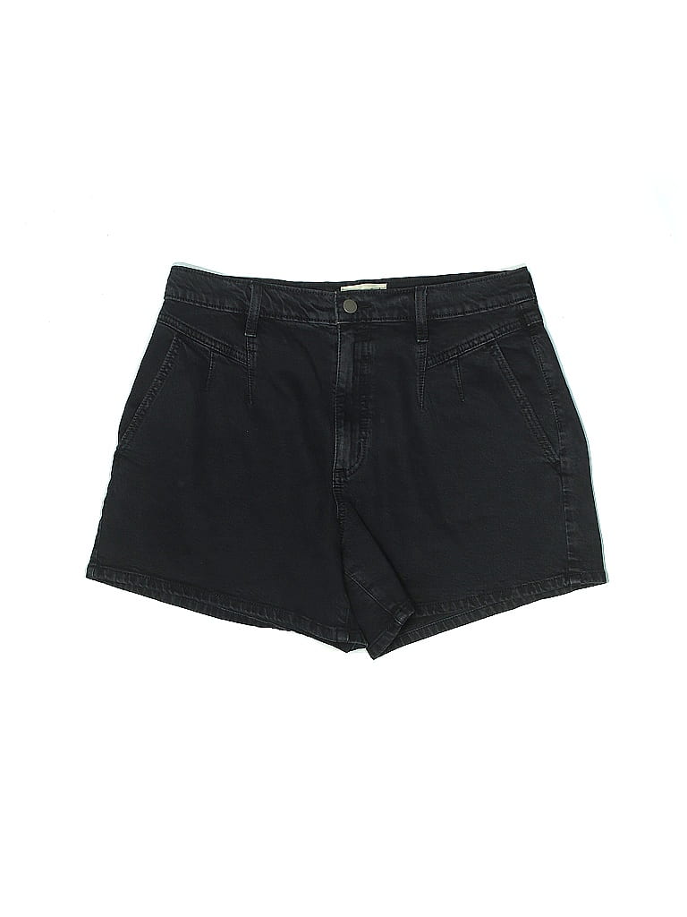 Universal Thread Solid Black Denim Shorts Size 10 - 42% off | ThredUp