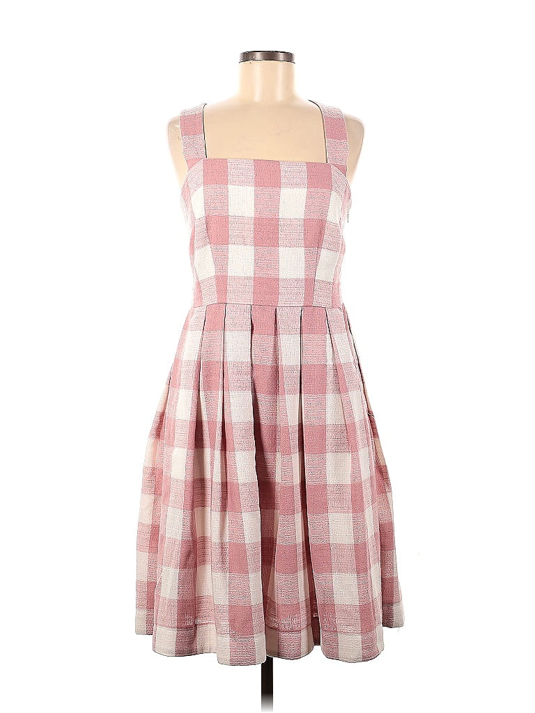 Gal Meets Glam Houndstooth Argyle Checkered-gingham Plaid Pink Casual ...
