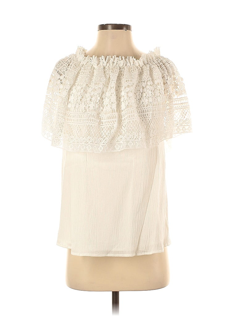 Sharon Young 100% Cotton Ivory Short Sleeve Blouse Size XS - 77% off ...
