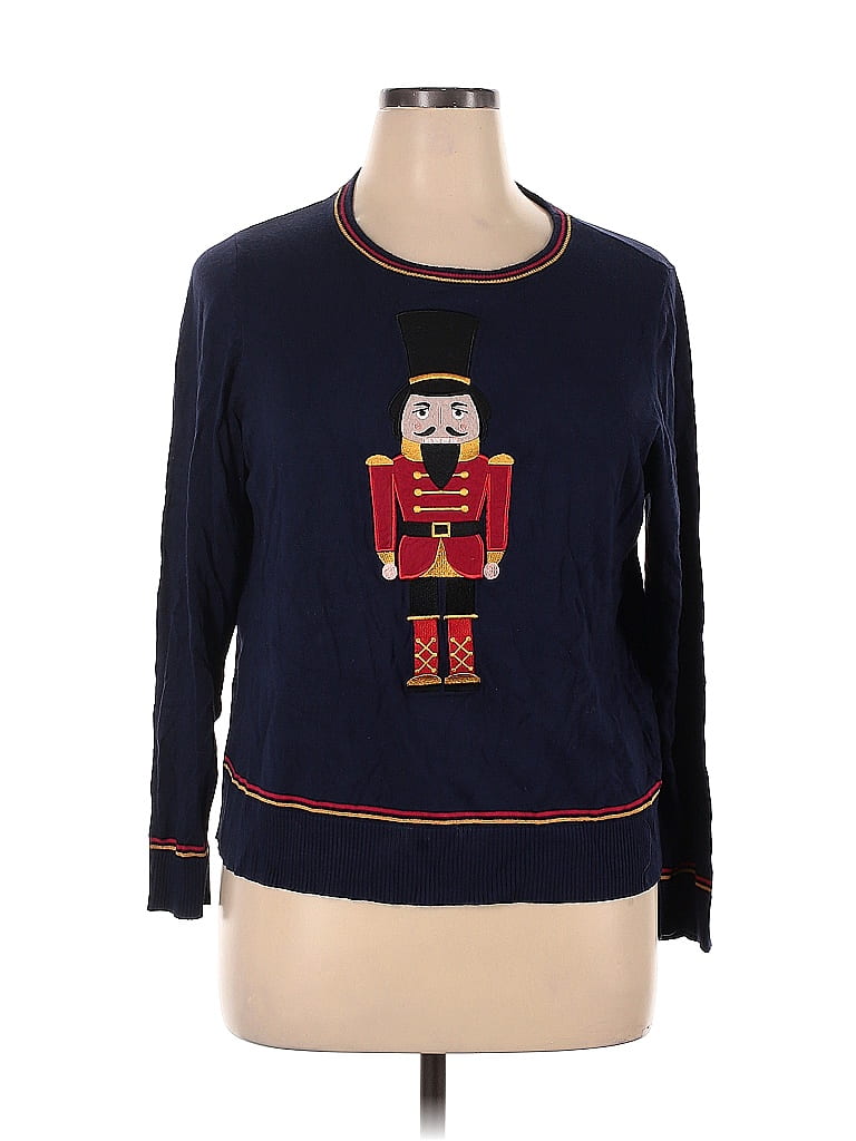 Collectif X Modcloth Blue Pullover Sweater Size 16 - 70% off | ThredUp