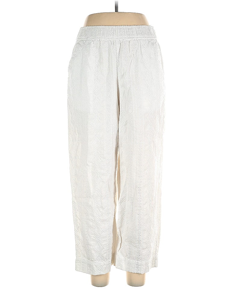 Cynthia Rowley Ivory Linen Pants Size L - 80% off | ThredUp