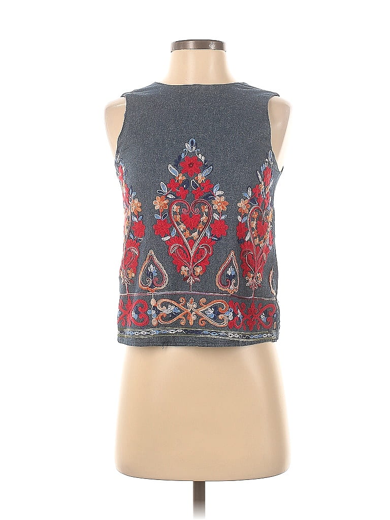 English Factory Blue Sleeveless Top Size XS - 76% off | ThredUp