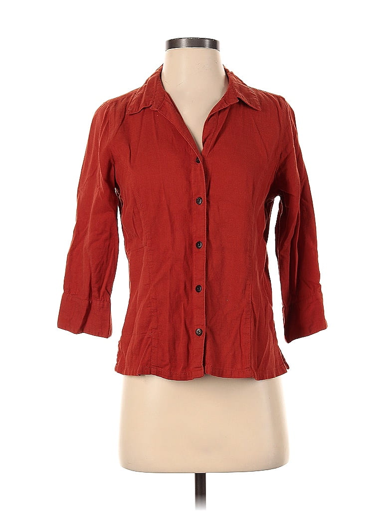 Royal Robbins 100% Cotton Red 3/4 Sleeve Button-Down Shirt Size S - 70% off | ThredUp