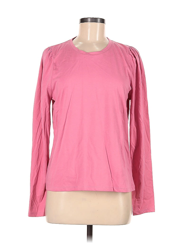J.Crew 100% Cotton Pink Long Sleeve T-Shirt Size M - 74% off | ThredUp