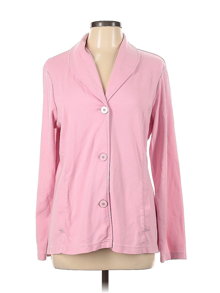 Appleseeds Pink Blazer Size L - 61% off | ThredUp