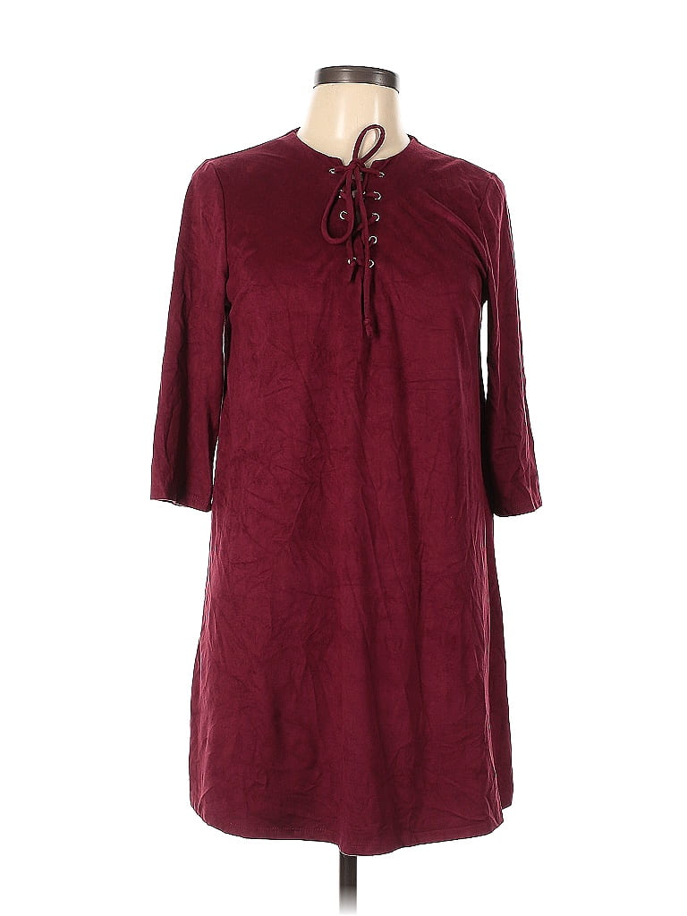 Rokoko Burgundy Casual Dress Size L - 64% off | ThredUp