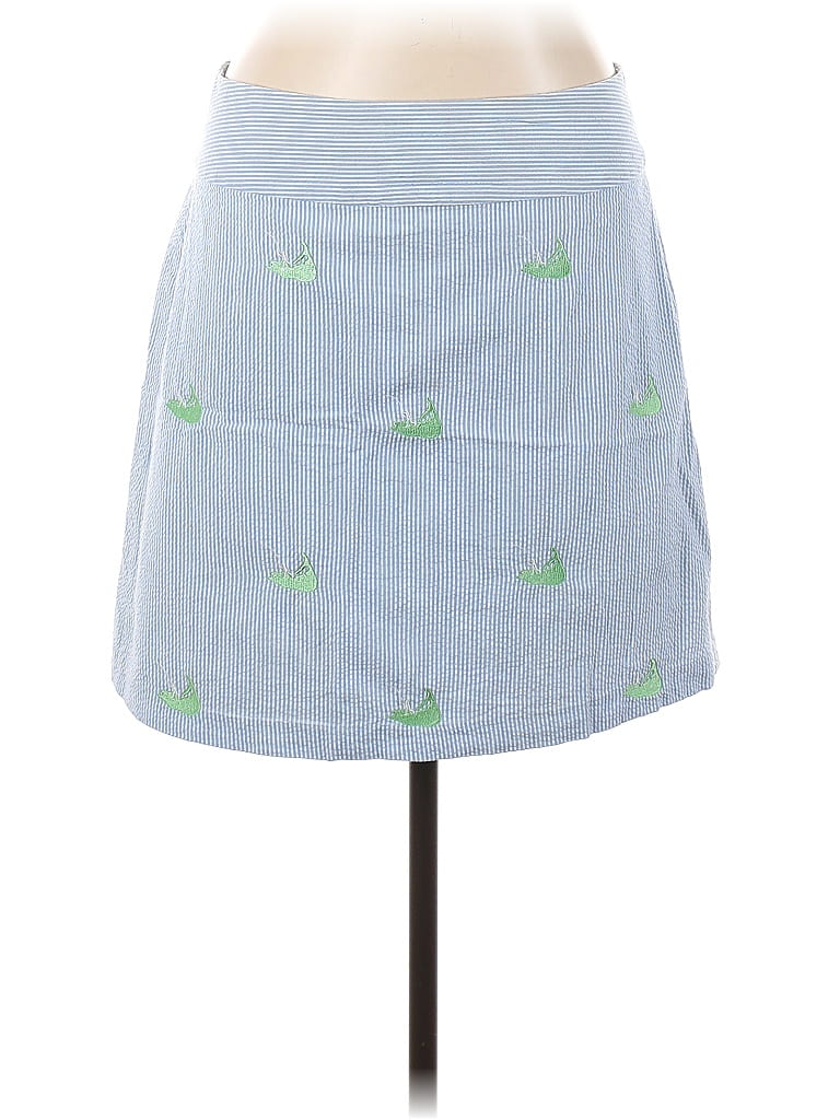 Castaway Clothing 100% Cotton Hearts Blue Casual Skirt Size 10 - 84% ...
