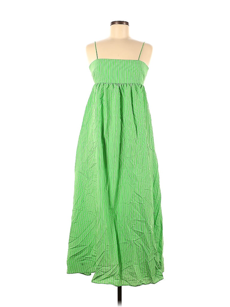 Zara 100 Viscose Green Casual Dress Size M 42 Off Thredup