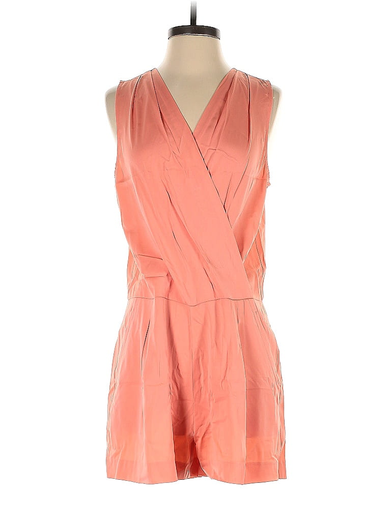 Theory Solid Color Block Orange Romper Size 8 - 82% off | ThredUp