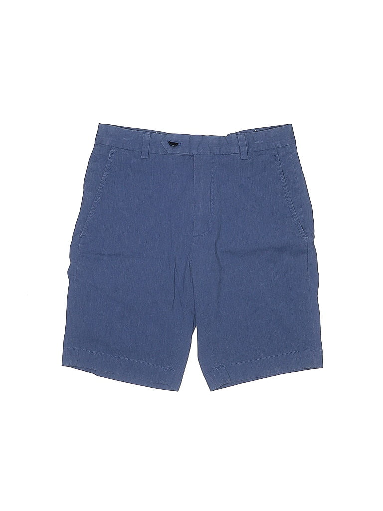 Brooks Brothers Solid Chevron-herringbone Blue Cargo Shorts 29 Waist ...