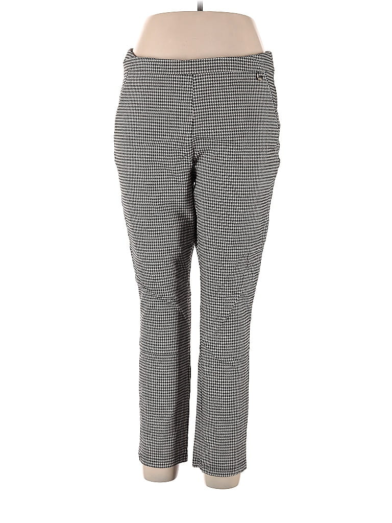 Rafaella Houndstooth Checkered-gingham Chevron-herringbone Stripes Gray ...