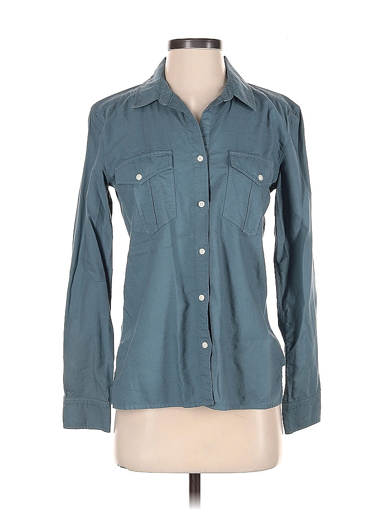 UNTUCKit 100% Cotton Teal Long Sleeve Button-Down Shirt Size 4 - 75% off | ThredUp