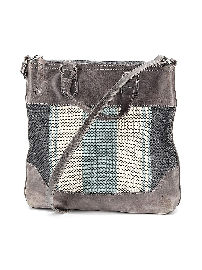 FRYE Gray Leather Crossbody Bag One Size - 69% off | ThredUp