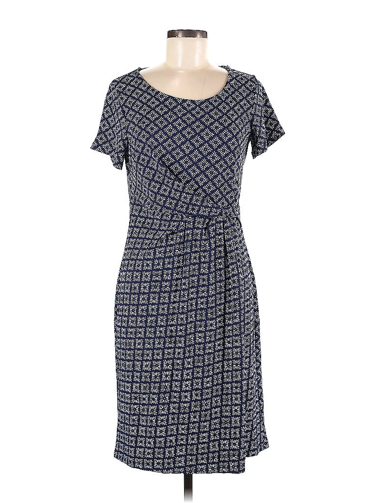 Talbots Print Blue Casual Dress Size M - 78% off | ThredUp