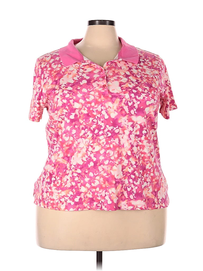 Studio Works 100% Cotton Pink Short Sleeve Blouse Size 3X - 55% off ...