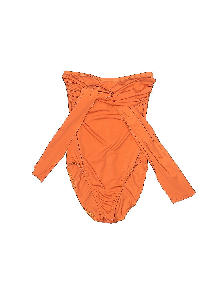 Spiegel Solid Orange One Piece Swimsuit Size S (Tall) - 78% off | ThredUp