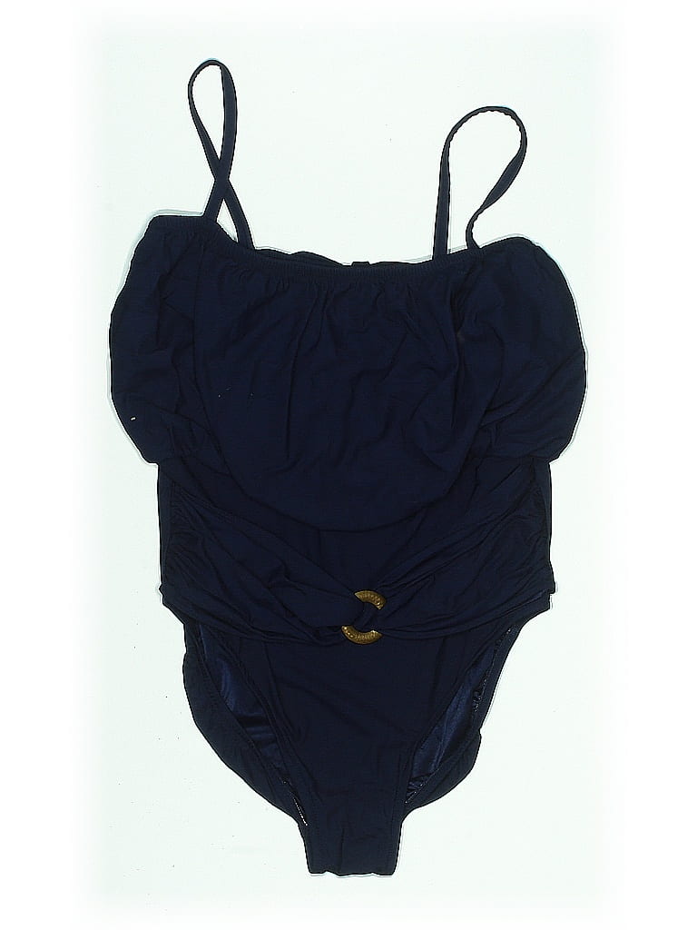 Beach Native Solid Hearts Blue One Piece Swimsuit Size 16 - 68% off ...