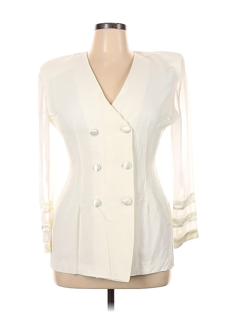 Joseph Ribkoff Ivory Blazer Size 1X (ESTIMATED) (Plus) - 75% off | ThredUp