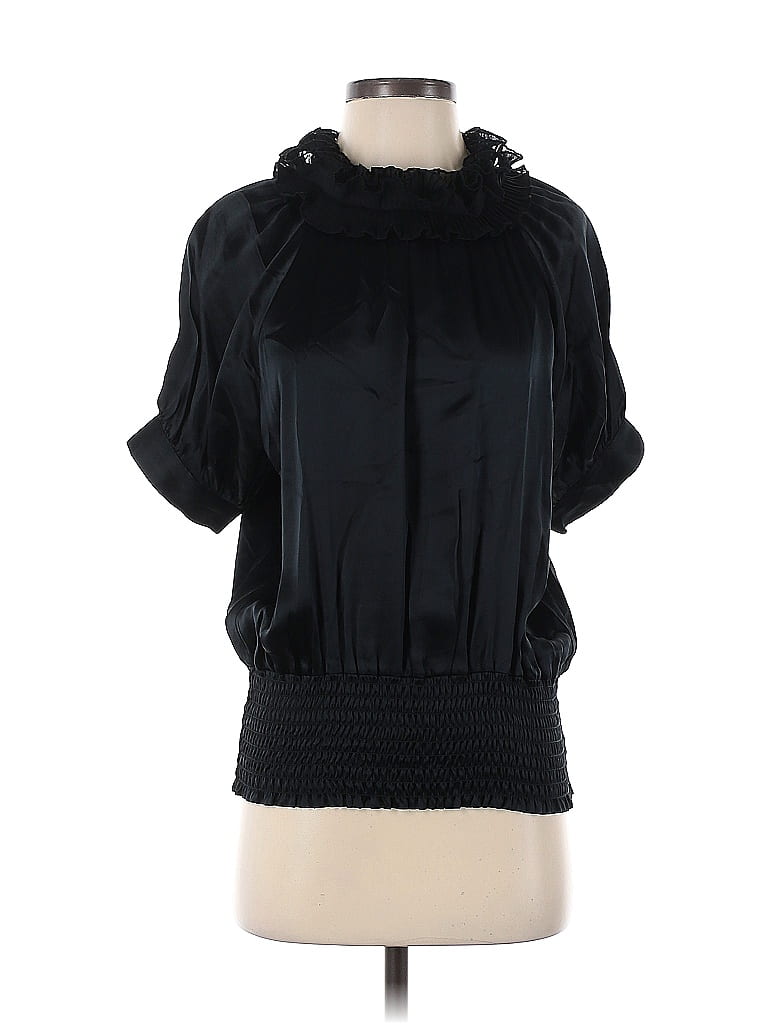 Manoush 100% Silk Black 3/4 Sleeve Silk Top Size 38 (EU) - 86% off ...