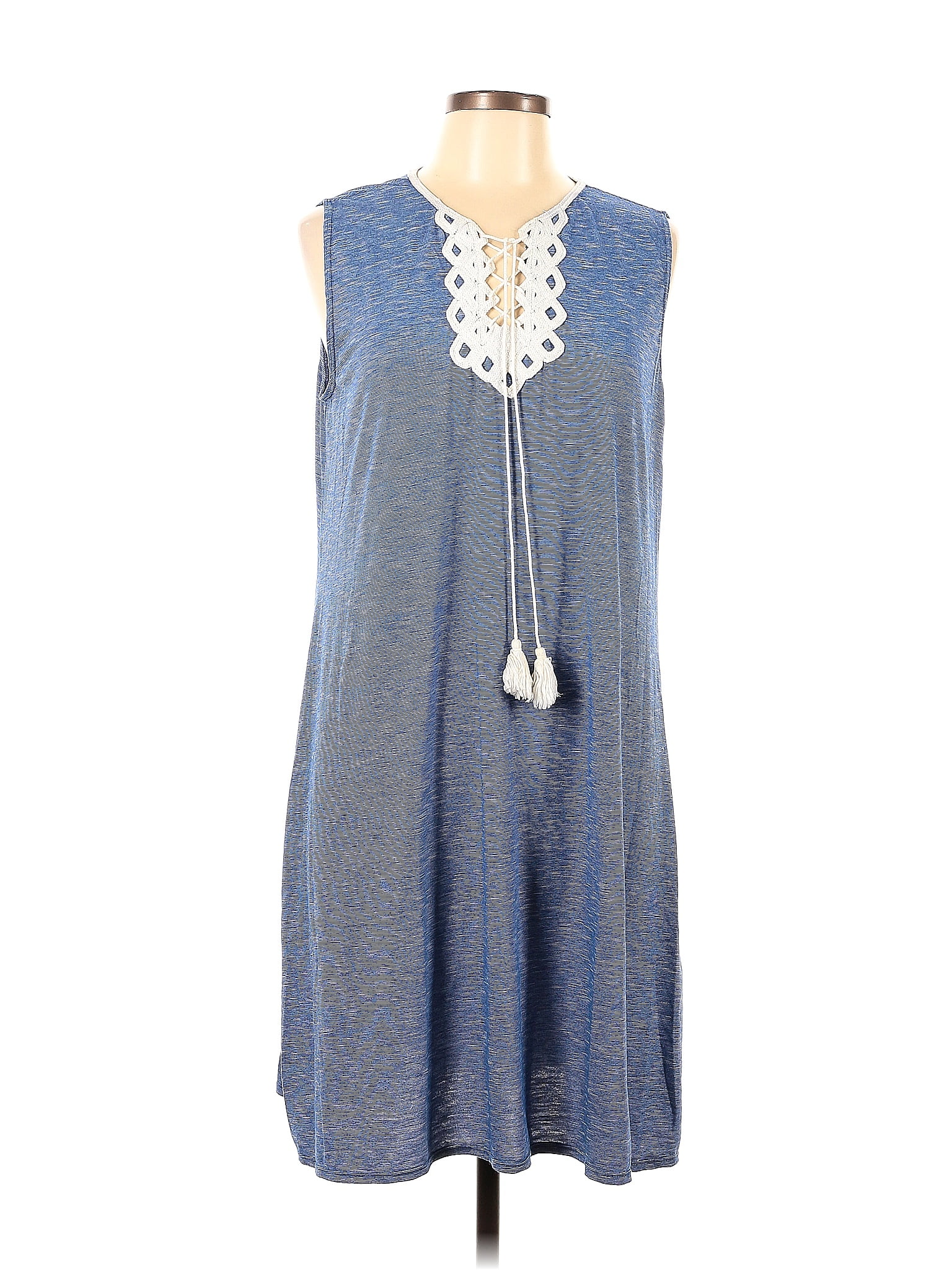 Max Studio Blue Casual Dress Size L - 86% off | ThredUp