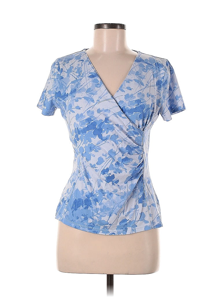 Talbots Outlet Blue Short Sleeve Top Size M - 57% off | ThredUp