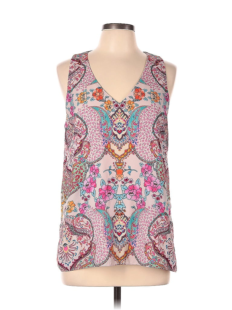 Tabitha Webb 100% Polyester Pink Sleeveless Blouse Size L - 79% off | ThredUp