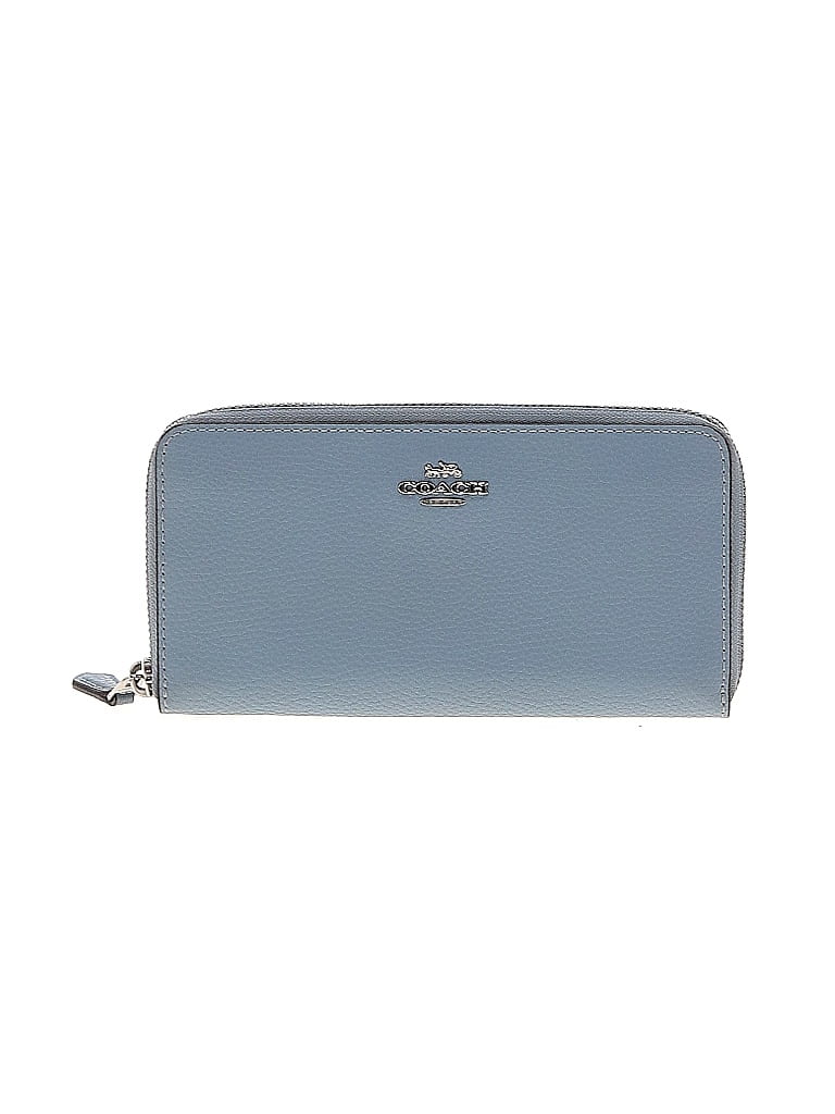 Coach Factory Blue Leather Wallet One Size - 39% off | ThredUp