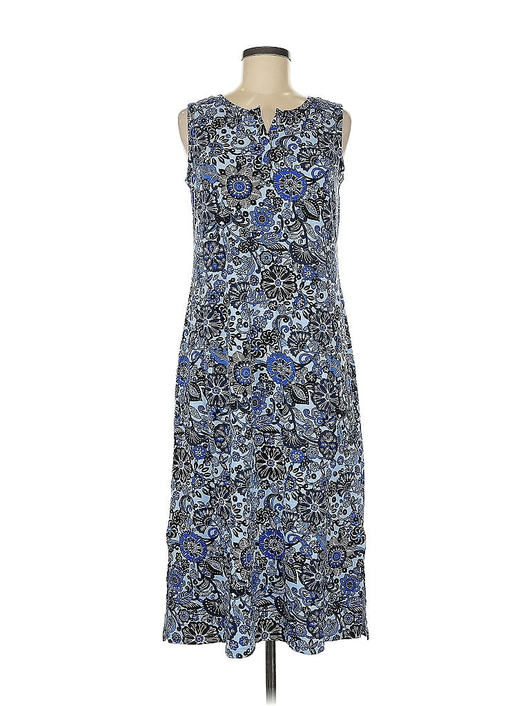 T by Talbots Paisley Blue Casual Dress Size M - 86% off | ThredUp