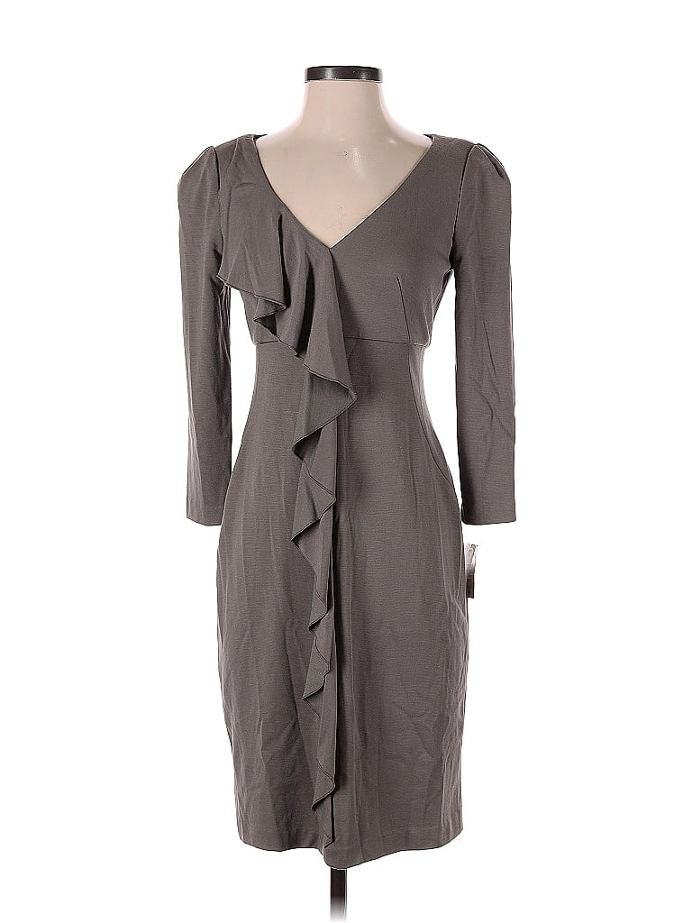 Suzi Chin for Maggy Boutique Gray Cocktail Dress Size 2 - 78% off | ThredUp
