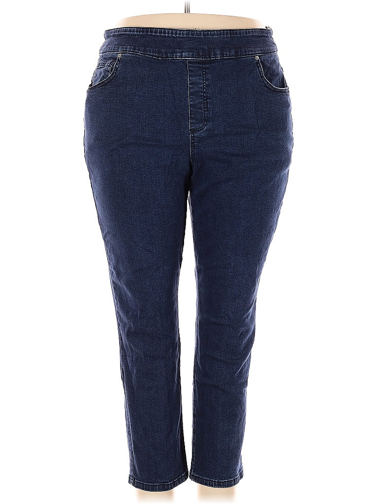 Allison Daley Color Block Blue Jeans Size 20WS (Plus) - 41% off | ThredUp