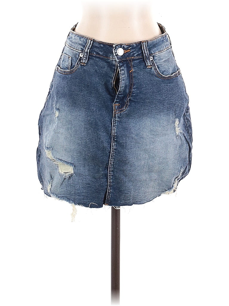 Vigoss Blue Denim Skirt 27 Waist - 73% off | ThredUp