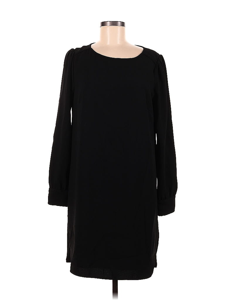 J.Crew 100% Polyester Solid Black Casual Dress Size 8 - 86% off | ThredUp