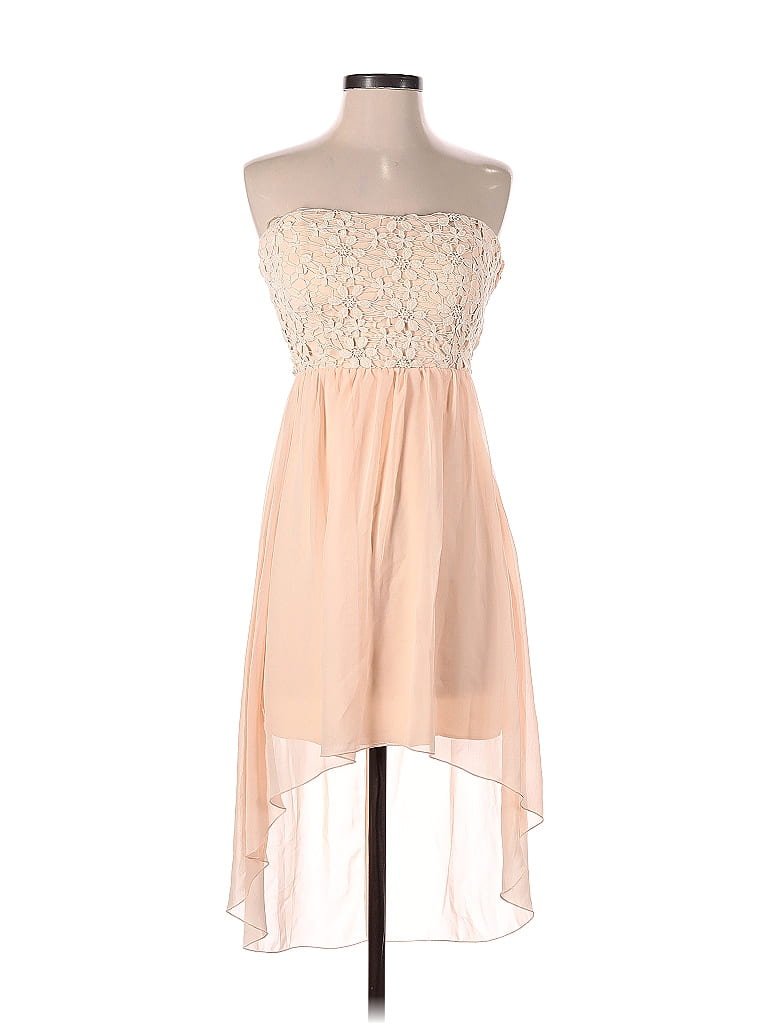 Ruby Rox Tan Cocktail Dress Size 3 - 64% off | ThredUp