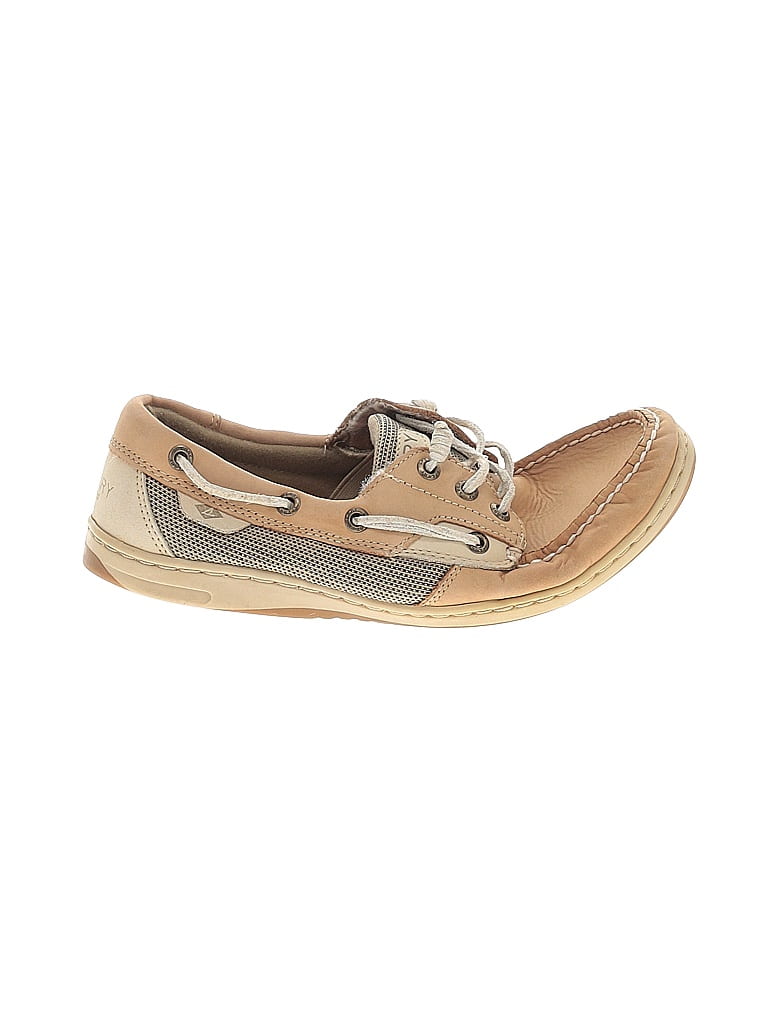 Sperry Top Sider 100% Leather Tan Flats Size 8 1/2 - 64% off | ThredUp