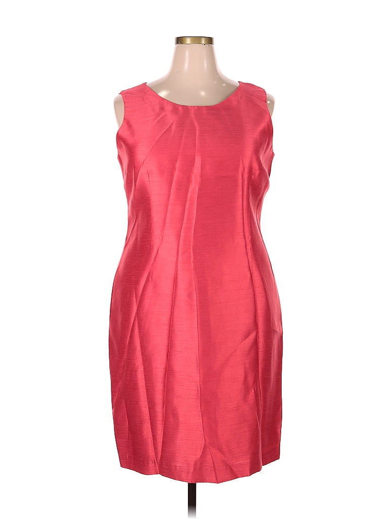 Le Suit Solid Red Cocktail Dress Size 18 (Plus) - 75% off | ThredUp