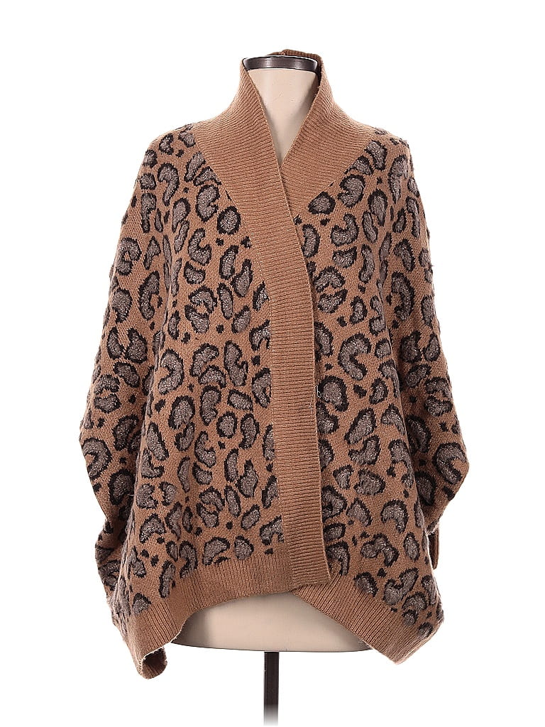 Akemi + Kin Animal Print Brown Cardigan Size S - 72% off | ThredUp