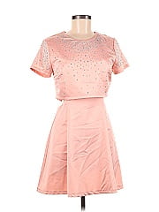 MG Silk Collection 100% Silk Tan Casual Dress Size M - 26% off | ThredUp