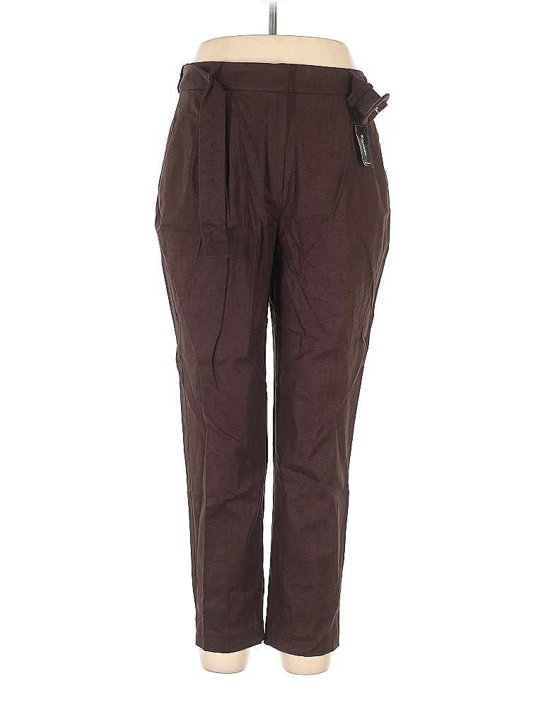 Express Brown Linen Pants Size 12 - 71% off | ThredUp