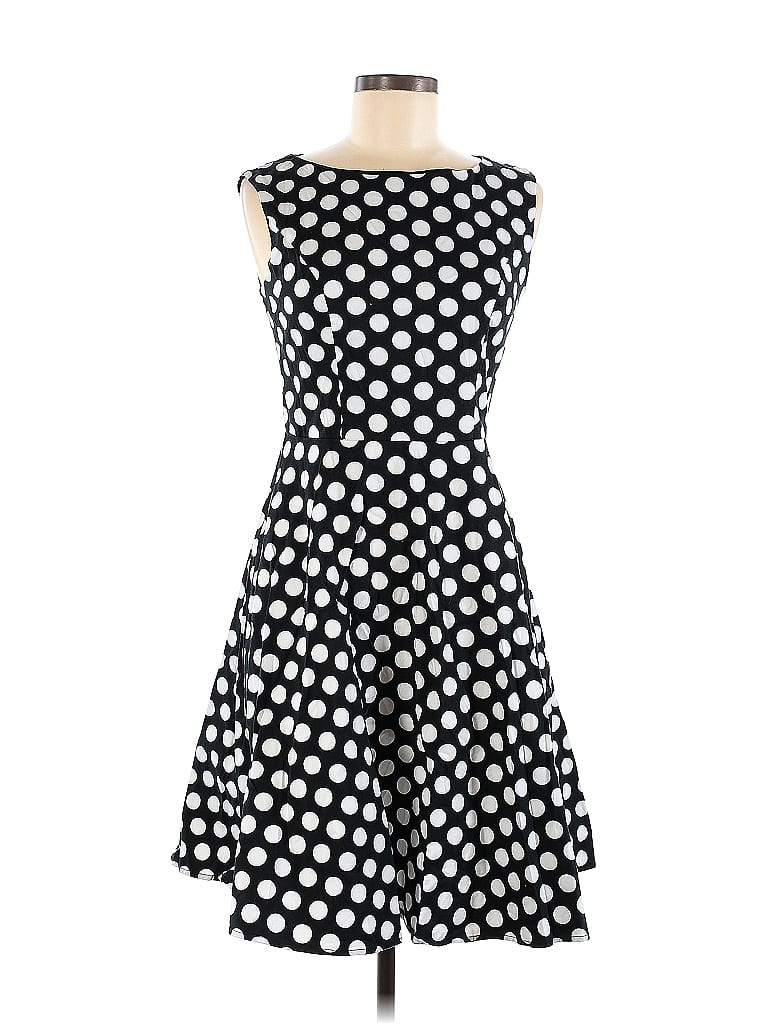 Assorted Brands Polka Dots Black Cocktail Dress Size M - 48% off | ThredUp