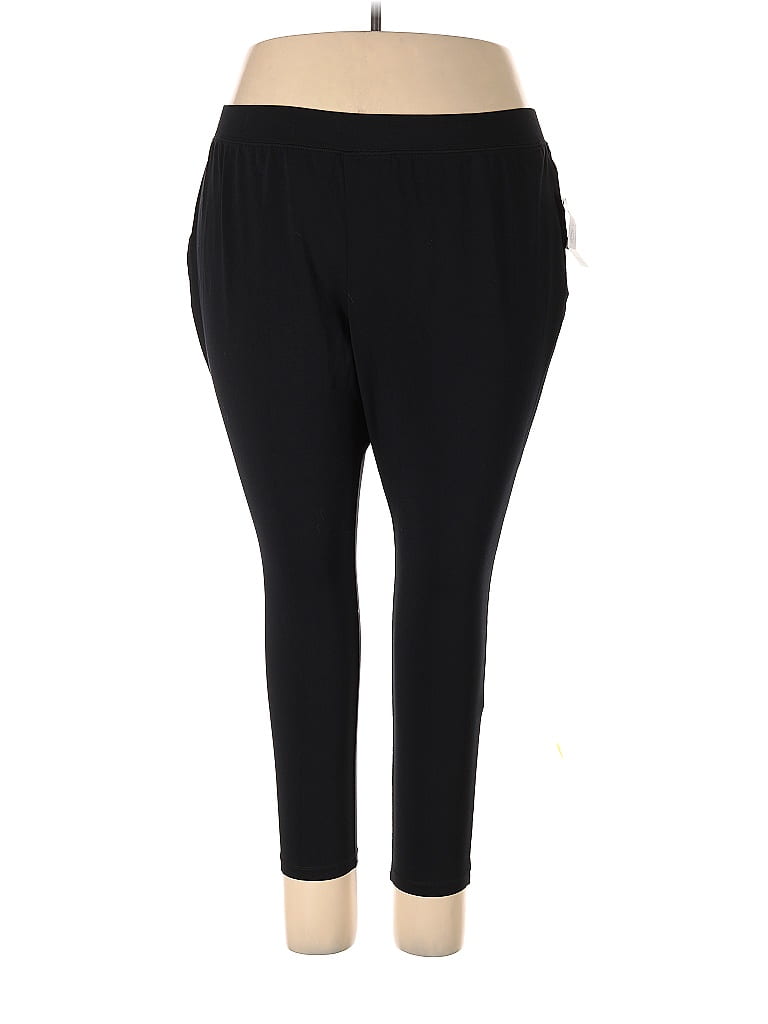 Catherines Solid Black Active Pants Size 3X (Plus) - 68% off | ThredUp